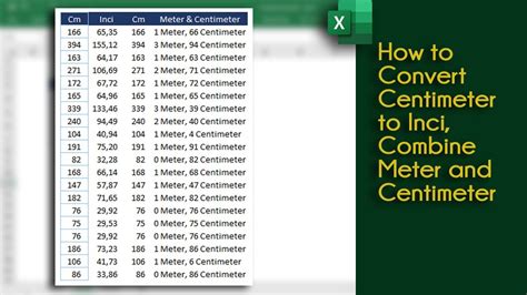 How To Convert Centimeter To Inci Combine Meter And Centimeter Youtube