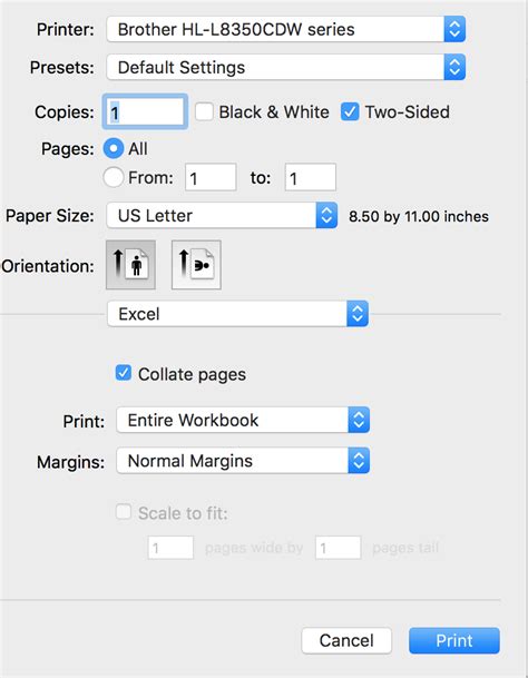 how to set excel to print entire workbook by default printable form templates and letter