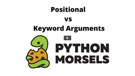 Positional Vs Keyword Arguments Python Morsels