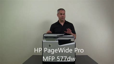 HP PageWide Pro MFP 577dw Feature Review YouTube