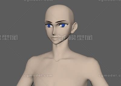 三转二模型男人基本体模型 男人模型库 Maya ma mb 模型下载 cg模型网