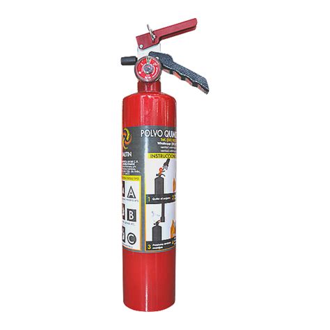 Amigo Safety Extintor Cilindro de Lámina de PQS Rojo 1 kg