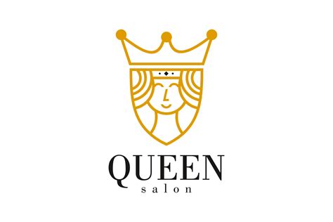 Queen And Crown Logo Design Graphic By Andreyachya11 Creative Fabrica