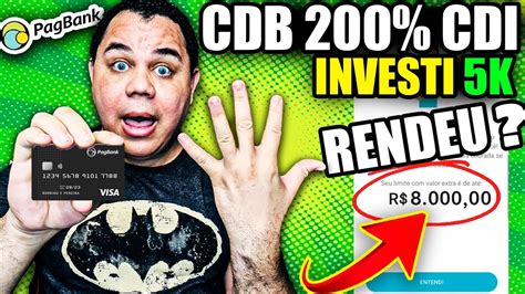 CDB PAGBANK 200 CDI LIQUIDEZ DIÁRIA Vale Mesmo a Pena Rende