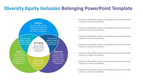 Diversity Equity Inclusion Belonging PowerPoint Template PPT Templates