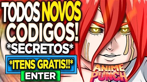 SAIU TODOS OS NOVOS CODIGOS ITENS E BOOST GRATIS No ANIME PUNCH