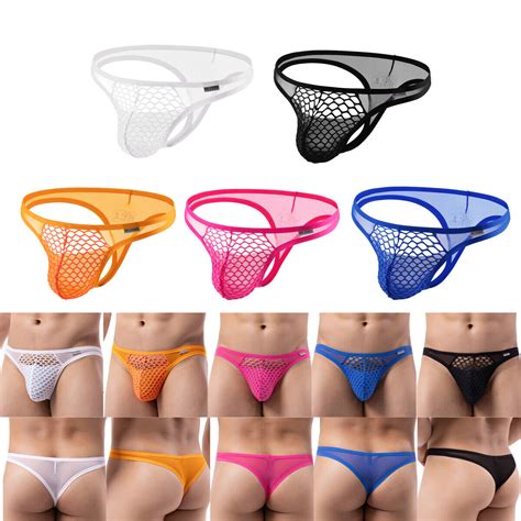 Herren Tanga Slip G String Sexy Unterwäsche Niedriger Bund