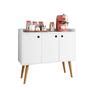Aparador Buffet Wood Prime 3 Portas Cantinho Café Prateleira