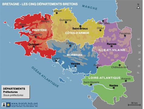 Décrypter 93 imagen carte de la bretagne avec les départements fr