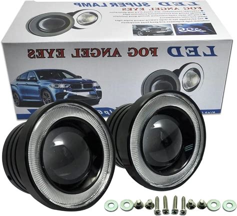 Amazon JahyShow 2 5 Car COB LED Fog Light Projector White Angel