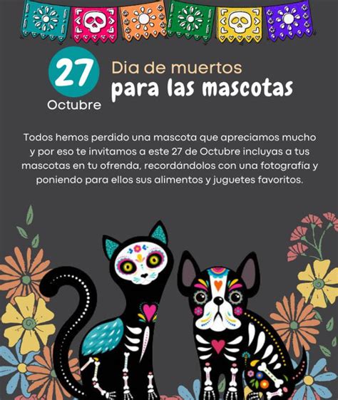 Día de Muertos de mascotas 2023 en México frases imágenes y postales