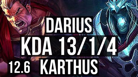 Darius Vs Karthus Top Defeat M Mastery Solo Kills