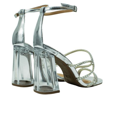 Sand Lia Vizzano Salto Transparente Feminino