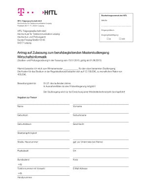 Ausfüllbar Online Deutsche Telekom AG Fax Email Drucken pdfFiller