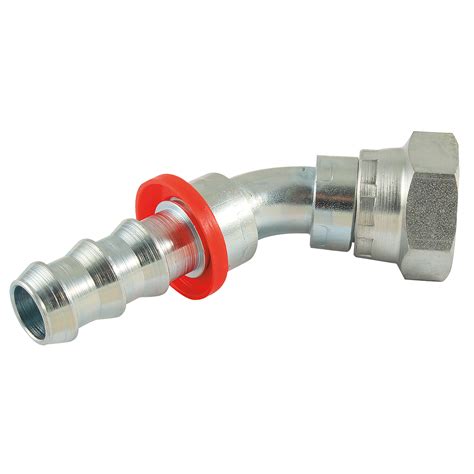 1 BSP Female X Hose Tail 45 Elbow Hydair