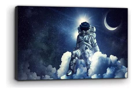 Cuadro Moderno Canvas Astronauta Sentado En Las 80x120cm Envío gratis