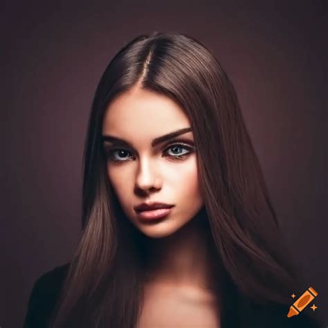 Portrait Of A Beautiful Woman With Black Sweater On Craiyon