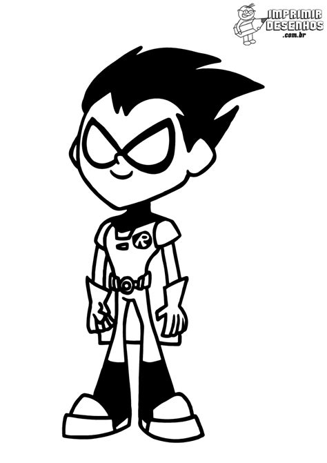 Robin titãs para colorir Imprimir Desenhos