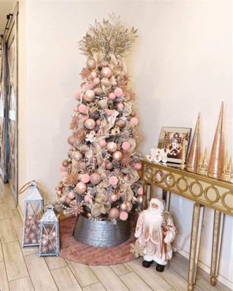Rvore De Natal Rose Gold Modelos Apaixonantes