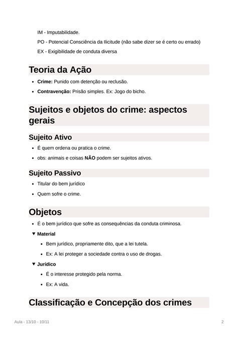 SOLUTION Direito Penal I Teoria Do Crime Studypool