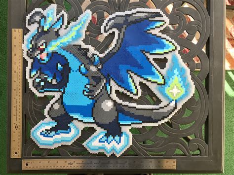 MEGA CHARIZARD X season 1 4 of 12 Perler Bead Pokémon Etsy Ireland
