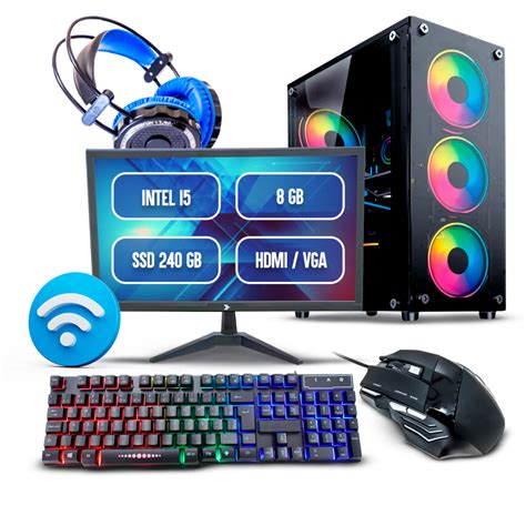 Pc Gamer Completo I5 8G SSD240 Monitor 19 KaBuM