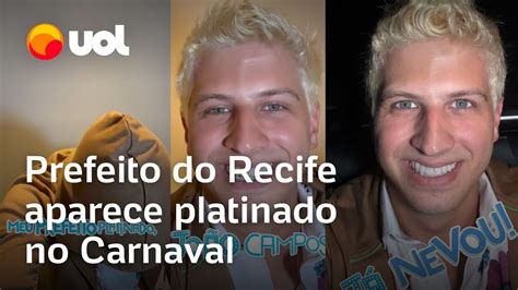Prefeito de Recife João Campos descolore o cabelo em desafio para o