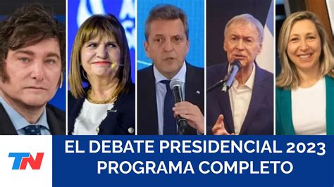 PRIMER DEBATE PRESIDENCIAL I Elecciones Generales 2023 YouTube