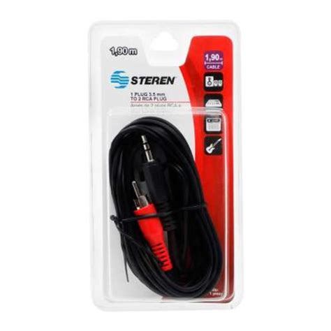 Cable De Audio Steren De Plugs Rca A Plug Mm Est Reo Modelo