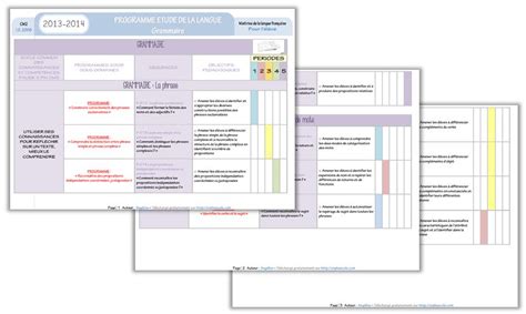 Programmation Maitrise De La Langue Cm Interlignes Orph Ecole