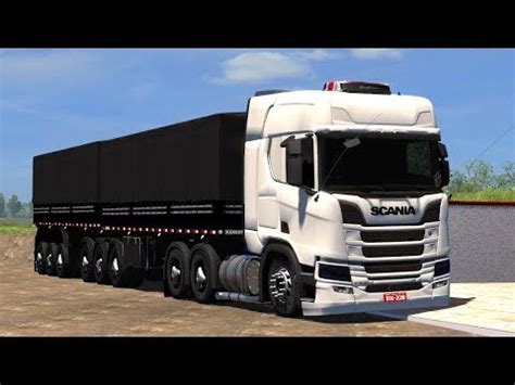 Ets Nova Scania R Puxando Bitrem Eixo Youtube