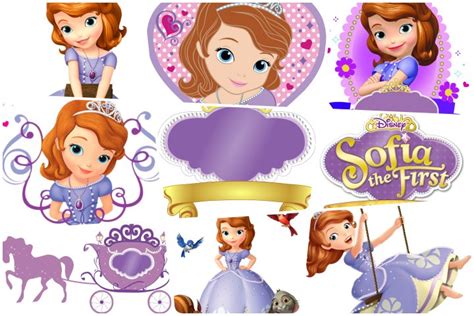 Topos De Bolo Princesinha Sofia Para Imprimir