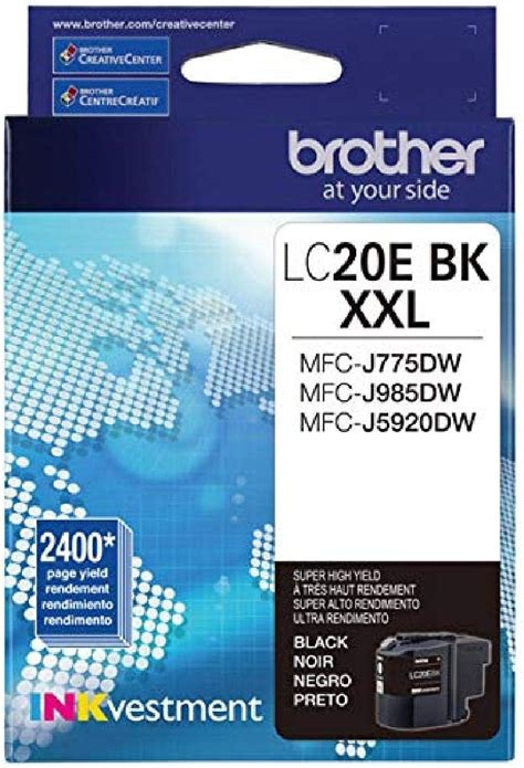 Amazon Brother LC20EBK Super High Yield Black Ink Cartridge