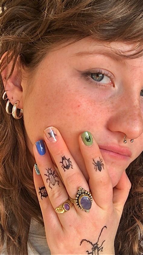 Nails And Drawings Funky Tattoos Dope Tattoos Hand Tattoos