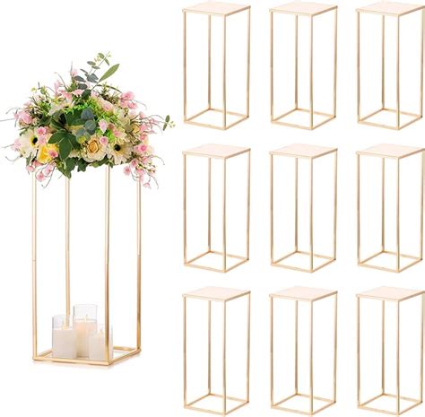 Sziqiqi Cm Tall Vases Wedding Centerpieces For Table Pcs Metal