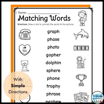 Digraph Ph Activities Consonant Digraph Phonics Worksheets No Prep