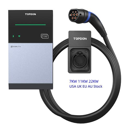 Topdon Europe Stock Pulseq AC Lite OCPP 22kw 11kW 7kw 16A 32A Montaje