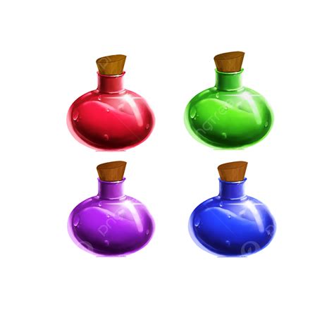 Magic Potion Bottle Clipart Transparent Background Magic Potion