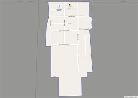Map Of Julian Village Nebraska Thong Thai Real
