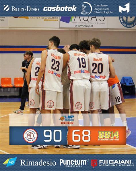 Ancora Vincenti Rimadesio E Brianza Casa Basket Monza In Diretta