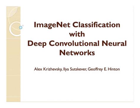 pdf imagenet classification with deep deep convolutional …rita visual recog course talks