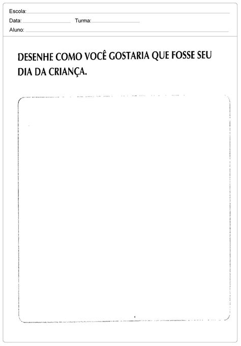 Sequência De Atividades Dia Das Crianças Para Imprimir 12 De Outubro 68C