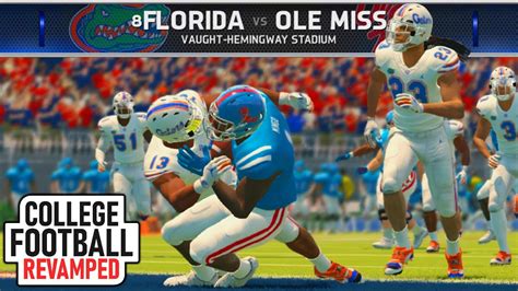College Football Revamped Mod New Uniforms Florida Vs Ole Miss