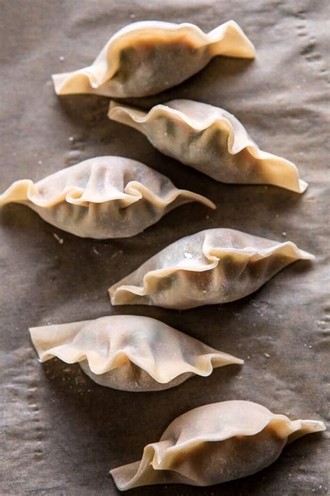 Ginger Sesame Chicken Potstickers With Sweet Chili Pomegranate Sauce