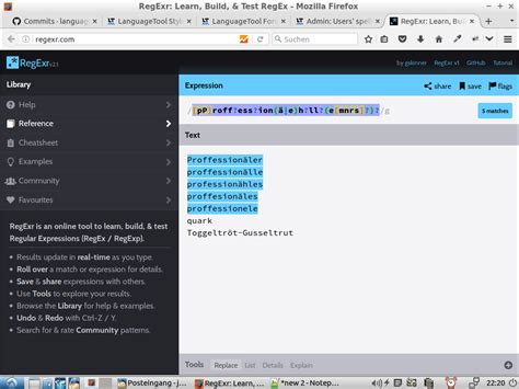 online tool for regular expressions regexr learn build and test regex development