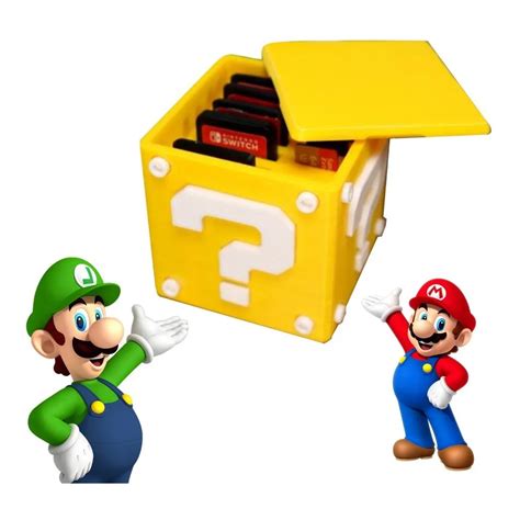 Caixa Super Mário Para Jogos Nintendo Switch Porta Jogos BeeCost