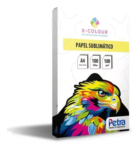 Papel Transfer Sublimatico Tam A4 100g m² 100 Folhas