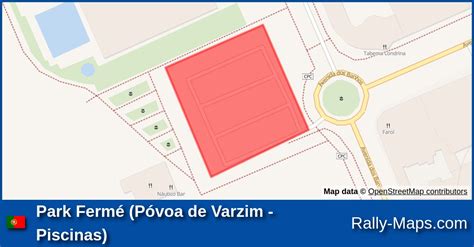 Park Fermé Póvoa de Varzim Piscinas stage map Rally de Portugal