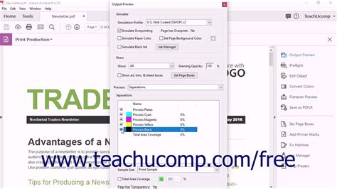 acrobat pro dc tutorial previewing color separations adobe acrobat pro dc training tutorial