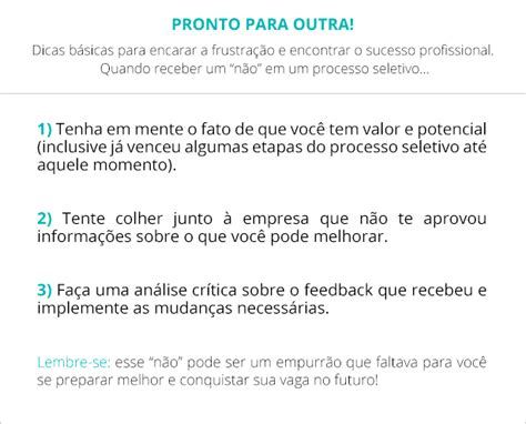 Como lidar a frustração de não passar em um processo seletivo Tamboro